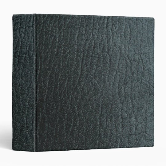 Faux Black Leather Texture 3 Ring Binder | Zazzle.com