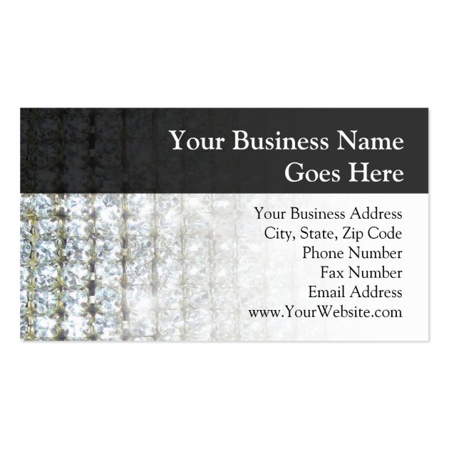 Faux Bling Business Cards