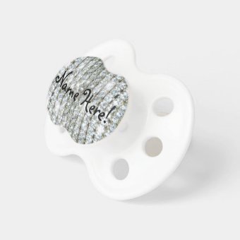 Faux Bling Pacifier | Zazzle