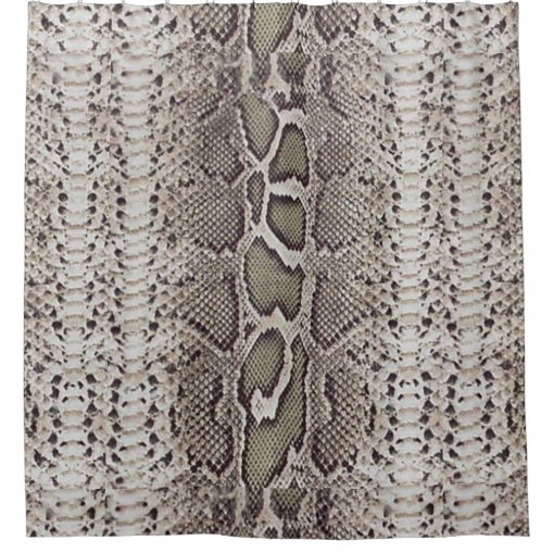 Faux Boa Constrictor Snake Skin Shower Curtain | Zazzle