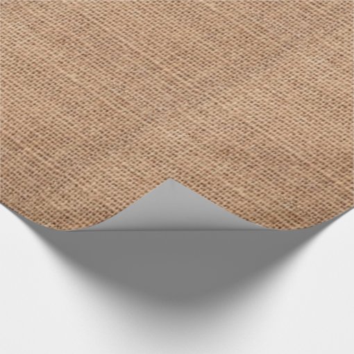 Faux Burlap Wrapping Paper | Zazzle