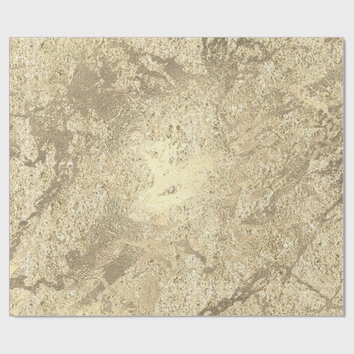 Faux Champaigne Gold Marble Metallic Stroke Wrapping Paper | Zazzle