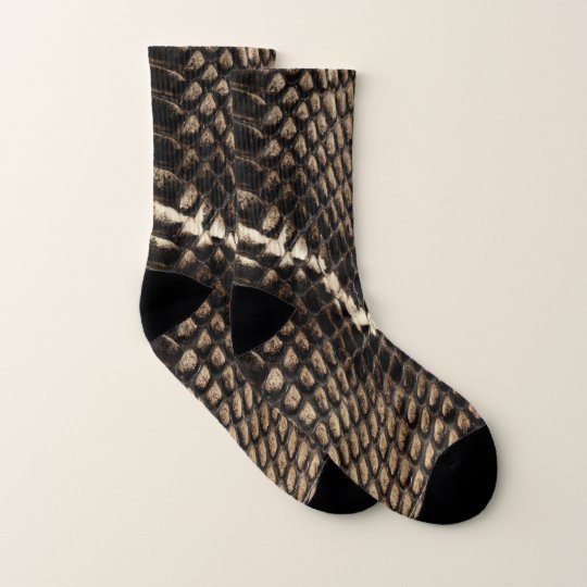 Faux Cobra Snake Skin Socks | Zazzle.com