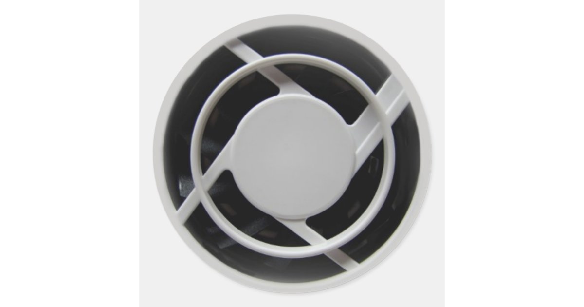 Faux Electronics Cooling Fan Classic Round Sticker | Zazzle