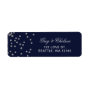 FAUX Glitter confetti navy and silver wedding Label | Zazzle