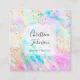 faux glitter pastel watercolor square business card | Zazzle