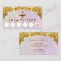 faux glitter Queen Bee loyalty card | Zazzle