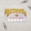 faux glitter Queen Bee loyalty card | Zazzle
