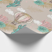 Faux Glitter Tropical Desert Wrapping Paper | Zazzle
