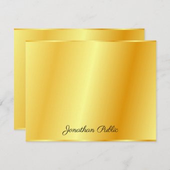 Faux Gold Custom Handwritten Script Name Template | Zazzle