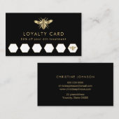 faux gold foil bee loyalty card | Zazzle