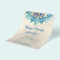 FAUX gold foil blue lotus flower Flyer | Zazzle