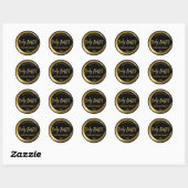 FAUX Gold Foil Shea Body Butter Circle Labels | Zazzle