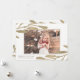 Faux Gold Frame Happy New Year Photo Holiday Card | Zazzle