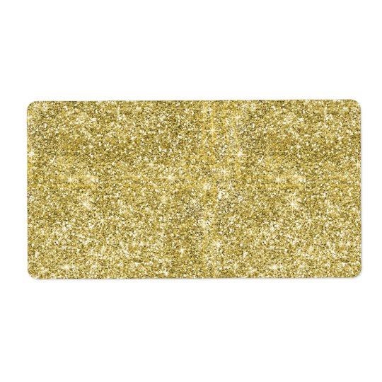 Faux Gold Glitter Background Pattern Sparkle Label | Zazzle.com