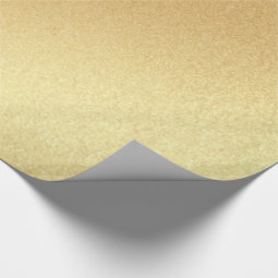 Faux Gold Glitter Modern Golden Elegant Glossy Wrapping Paper | Zazzle