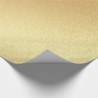 Faux Gold Glitter Modern Golden Elegant Glossy Wrapping Paper | Zazzle