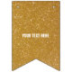 Faux gold glitter print image party bunting banner | Zazzle