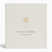 Faux Gold Palm Tree Logo 3 Ring Binder | Zazzle