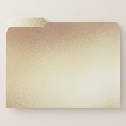 Faux gold plain minimalist simple chic golden file folder | Zazzle