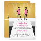 Modern Models Runway Fashion Show Birthday Party Invitation | Zazzle.com