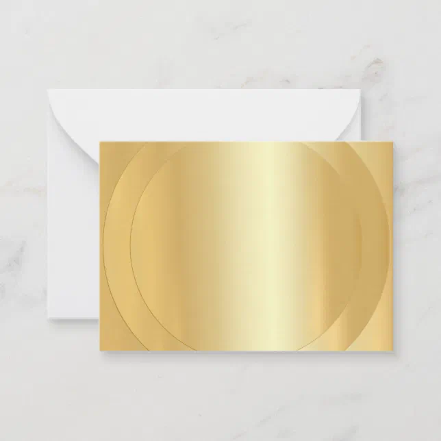 Faux Gold Trendy Modern Elegant Blank Template | Zazzle