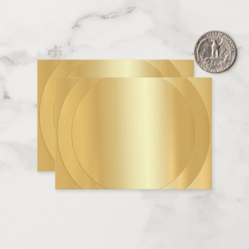 Faux Gold Trendy Modern Elegant Blank Template | Zazzle