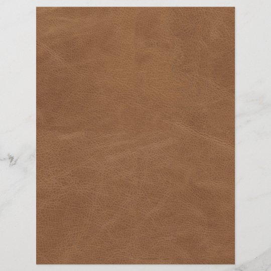 Faux Leather Brown Scrapbook Paper | Zazzle.com