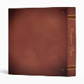 Faux Leather Elegant Compact Discs CD Library Book Binder | Zazzle