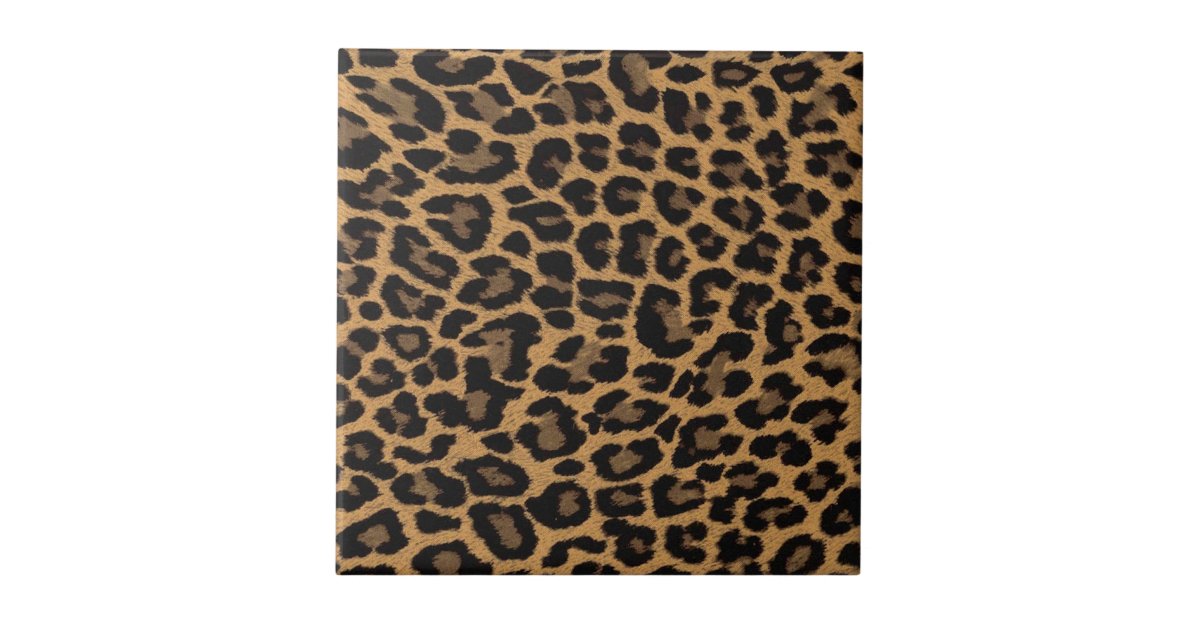 faux leopard print tile | Zazzle
