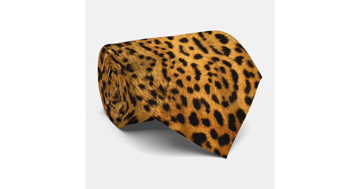 Faux Leopard Skin Men's Tie | Zazzle