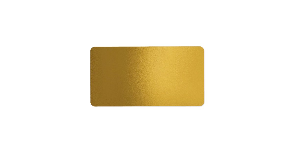 Faux Metalic Gold Lable Label | Zazzle