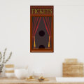 Faux Movie Theater Ticket Booth Window Poster | Zazzle