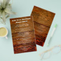 Faux Oiled Wood Plank Personalized Custom Flyer | Zazzle