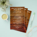Faux Oiled Wood Plank Personalized Custom Flyer | Zazzle