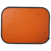 Faux Orange Leather Car Mat | Zazzle
