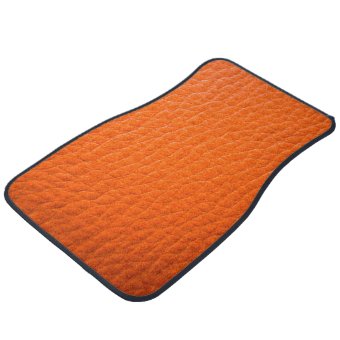 Faux Orange Leather Car Mat | Zazzle