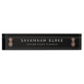 Faux Rose Gold Pineapple Desk Name Plate | Zazzle