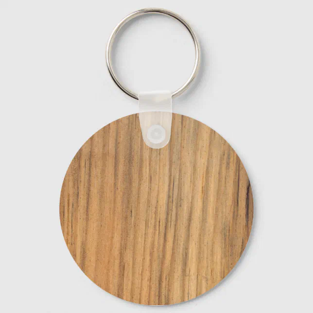 Faux Rustic Finished Barn Wood Keychain | Zazzle