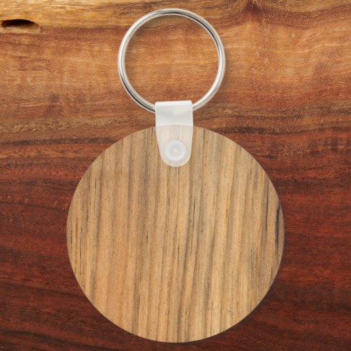 Faux Rustic Finished Barn Wood Keychain | Zazzle