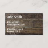 Faux Rustic Wood Business Card | Zazzle
