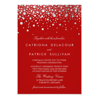 Red And Silver Invitations & Announcements | Zazzle