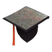 Faux Silver Glitter Graduation Cap Topper | Zazzle