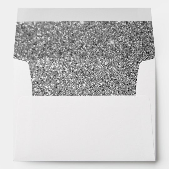 Faux Silver Glitter Photo Envelope | Zazzle.com