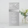 Faux Silver Wedding Program | Zazzle