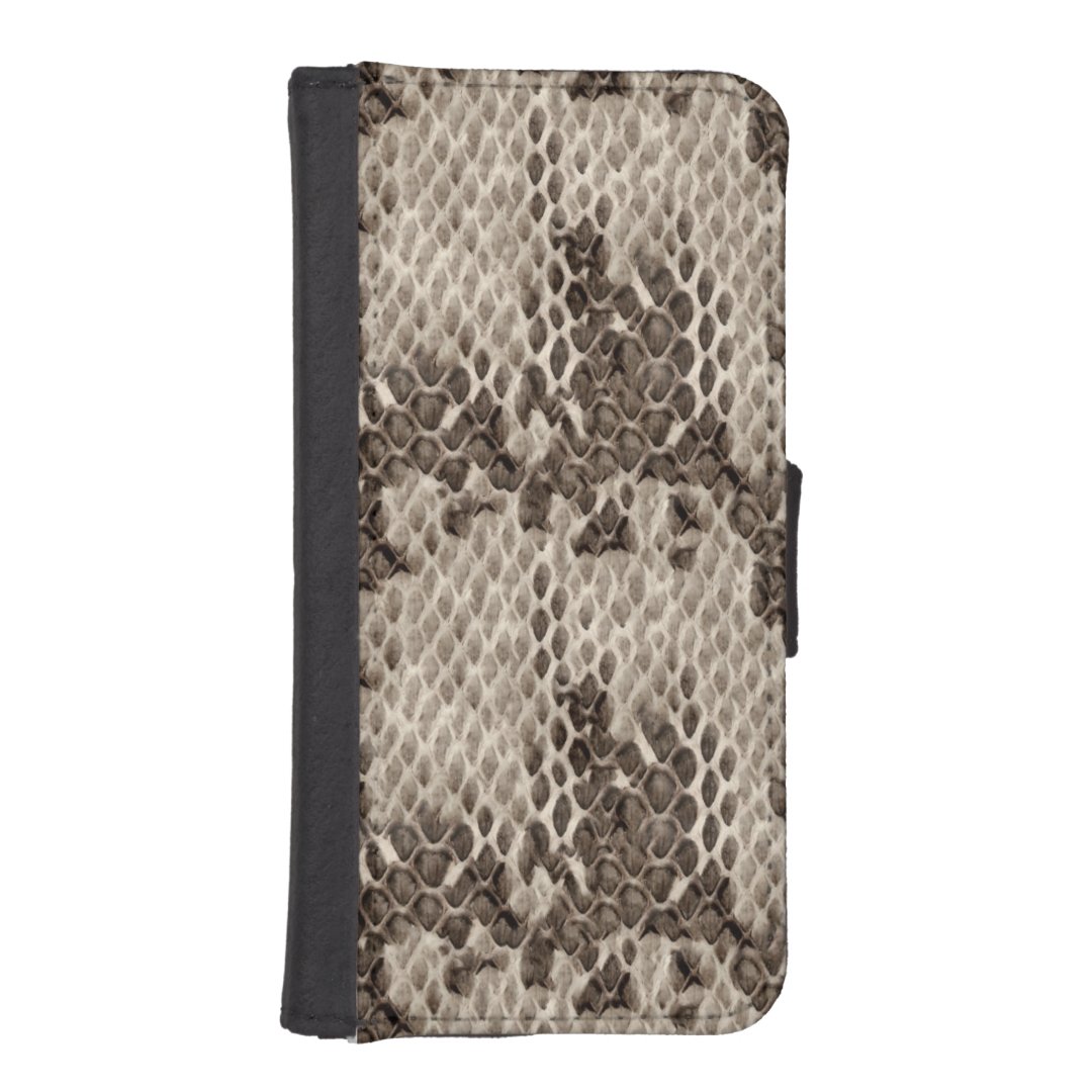 Faux Snakeskin Print iPhone Wallet Case | Zazzle