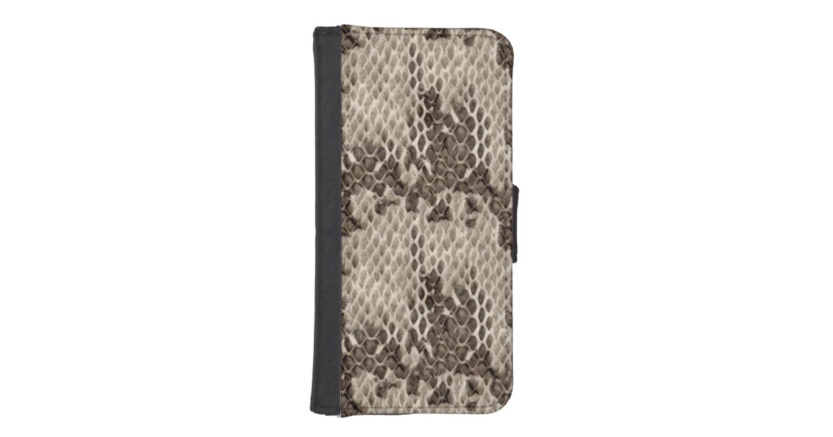 Faux Snakeskin Print iPhone Wallet Case | Zazzle