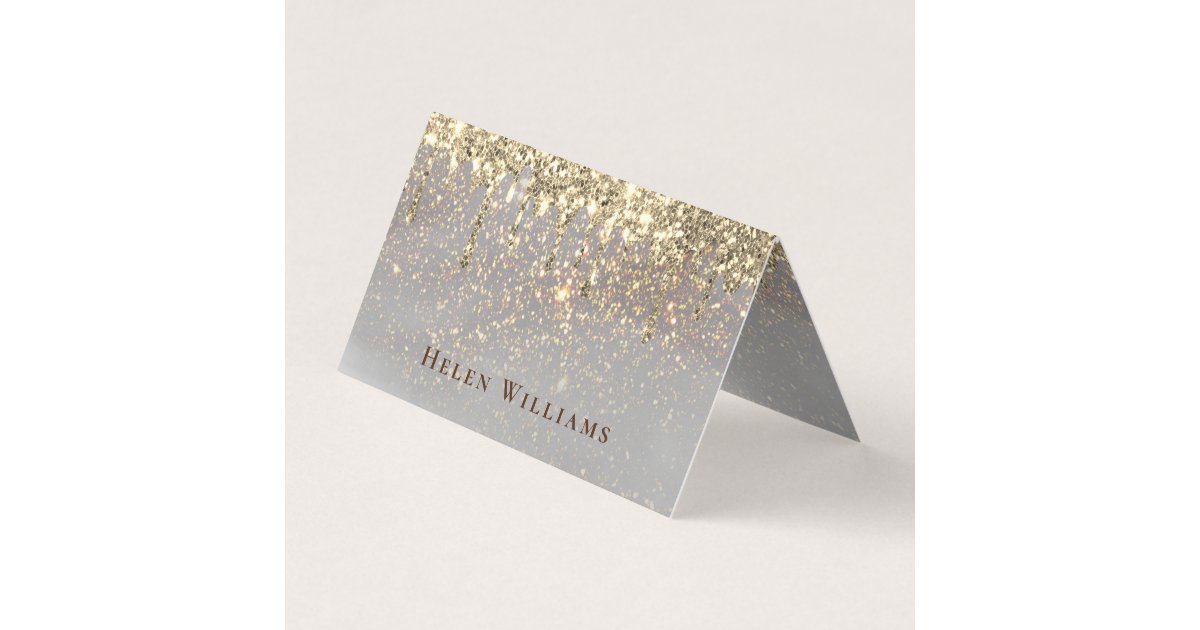 faux sparkle design business card | Zazzle