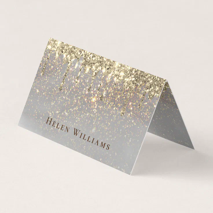 faux sparkle design business card | Zazzle