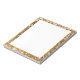 Faux Sparkly Gold Glitter Border White Notepad | Zazzle